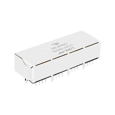 中国 WE 615032137821 互換 LINK-PP LPJEF104DNL 1X4 ポート モジュール式 ジャック コンネクタ 組み込み磁石なし タブダウン LEDなし 販売のため