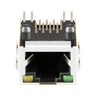 China X Multiple XRJM-S-01-8-8-X-F2 Compativel LINK-PP LPJE101AHNL Tab Up LED Verde/Amarela 1X1 Port RJ45 Jack sem Magnéticos Integrados à venda