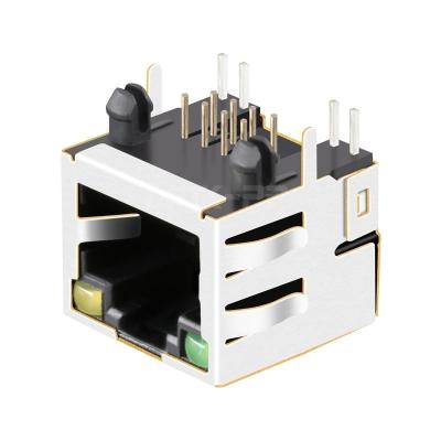 China X Multiple XRJM-S-01-8-8-X-F2 Compativel LINK-PP LPJE101AHNL Tab Up LED Verde/Amarela 1X1 Port RJ45 Jack sem Magnéticos Integrados à venda