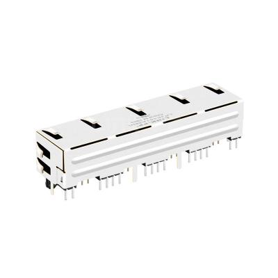 Cina LPJE401A26NL senza magnetismo integrato 1x4 Port Shielded RJ45 Connector in vendita