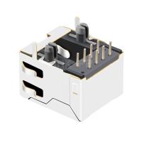 China Tab Down Without LED 1X1 Port Side Entry Pcb RJ45 Modular Jack without Integrated Magnetics for sale