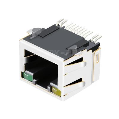 Cina WE 634008137521 Compatibile LINK-PP LPJES101XAGNL Single Port RJ45 connettore senza magneti integrati in vendita