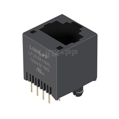 Cina senza LED 8P8C Verticale RJ45 Jack modulare senza magnetismo integrato LPJE681NNL in vendita