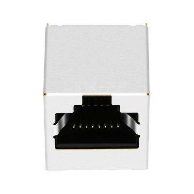 China zonder LED 1X1 poort 8P8C Verticale RJ45 modulaire aansluiting zonder geïntegreerde magneten Te koop