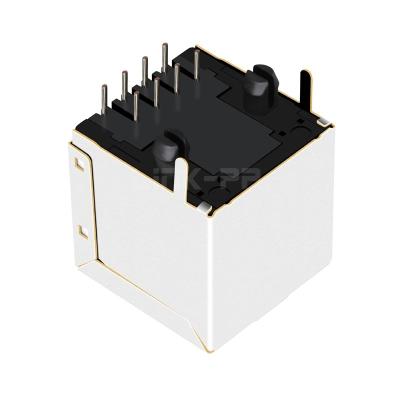 China zonder LED 1X1 poort 8P8C Verticale RJ45 modulaire aansluiting zonder geïntegreerde magneten Te koop