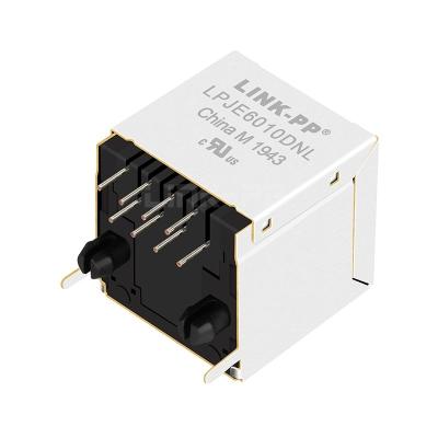 China zonder LED 1X1 poort 8P8C Verticale RJ45 modulaire aansluiting zonder geïntegreerde magneten Te koop