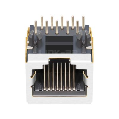 Cina Altri JP-LP-10P10C-S Compatibile LINK-PP LPJEF910DNL Tab Down senza LED 1X1 Port RJ45 connettore senza magneti integrati in vendita