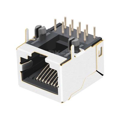 Cina Altri JP-LP-10P10C-S Compatibile LINK-PP LPJEF910DNL Tab Down senza LED 1X1 Port RJ45 connettore senza magneti integrati in vendita