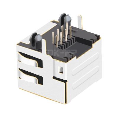China LPJE101CNL Conector de entrada lateral de PCB protetor RJ45 Jacks modulares à venda