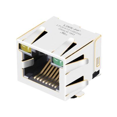 Cina LPJES1013AGNL 1 Port SMT RJ45 Jack modulare senza magneti integrati in vendita