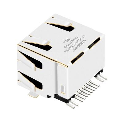 Cina LPJES1013AGNL 1 Port SMT RJ45 Jack modulare senza magneti integrati in vendita