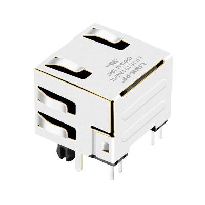 Cina LPJE101AGNL 1X1 Port Ethernet RJ45 Jack senza magnetismo integrato Tab Up in vendita