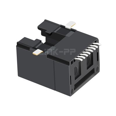 中国 LPJE918NNL タブアップ 無LED 1X1ポート 無遮蔽 SMT RJ45 モジュール式ジャック 無マグネット 販売のため