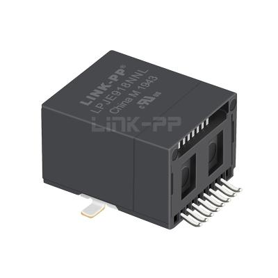 中国 LPJE918NNL タブアップ 無LED 1X1ポート 無遮蔽 SMT RJ45 モジュール式ジャック 無マグネット 販売のため