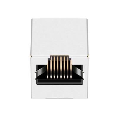 China Entrada lateral blindada Tab Up sem LED 1X1 Port Vertical RJ45 Jacks modulares sem magnéticos integrados à venda