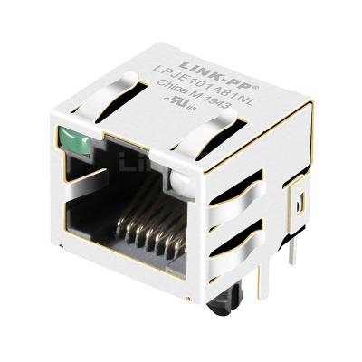 Cina Tab Up Verde/Giallo&Verde LED 1X1 Port Ethernet RJ45 Jack senza magneti integrati in vendita