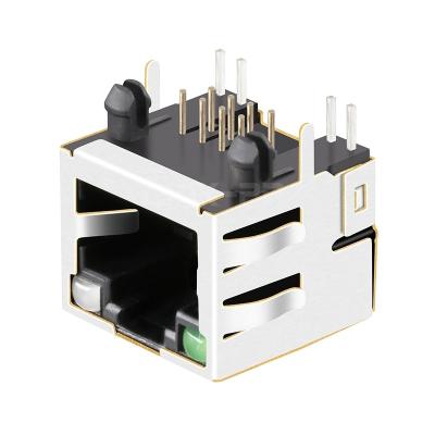 Cina Tab Up Verde/Giallo&Verde LED 1X1 Port Ethernet RJ45 Jack senza magneti integrati in vendita