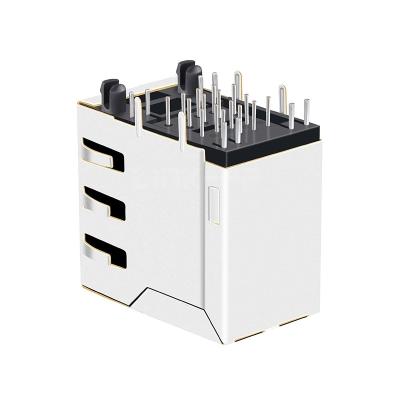 Cina Connettori femminili RJ45 a LED verde/giallo e verde 2X1 senza magnete integrato in vendita