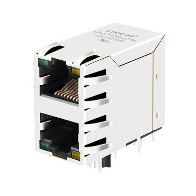 Cina LPJE17200AENL Verde/giallo LED 2X1 Port RJ45 Jack senza magneti integrati in vendita