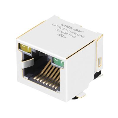 Cina LPJES101XBGNL Tab Up LED giallo/verde 1X1 Port SMT RJ45 Jack senza magneti integrati in vendita