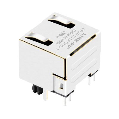 Cina LPJE101AGNL-1 RJ45 Jack senza magnetismo Single Port Tab Up LED giallo/verde in vendita
