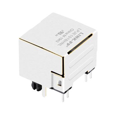 Cina LPJE101BHNL Tab Up Verde/Giallo LED 1x1 Port RJ45 Jack modulare senza magneti in vendita