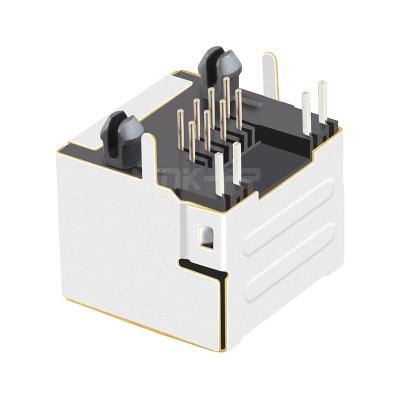 Cina LPJE101BHNL Tab Up Verde/Giallo LED 1x1 Port RJ45 Jack modulare senza magneti in vendita
