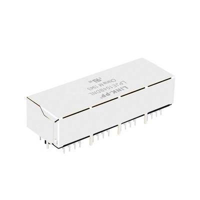 Cina LPJE104BDNL Tab Down LED giallo/verde 1X4 Port RJ45 Jack modulare senza magneti integrati in vendita