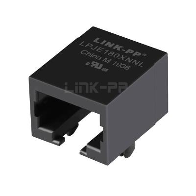中国 LPJE180XNNL イーサネット RJ45 ジャック 組み込み磁性なし 1X1ポート タブダウン LEDなし 販売のため