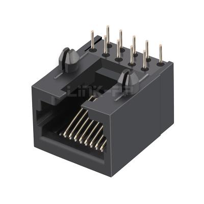 中国 LPJE180XNNL イーサネット RJ45 ジャック 組み込み磁性なし 1X1ポート タブダウン LEDなし 販売のため