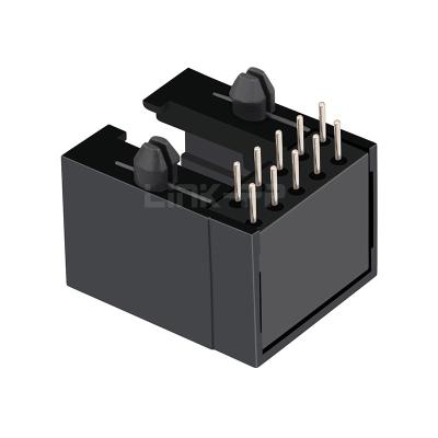 中国 LPJE180NNL LEDなし 1X1ポート RJ45 コンネクタ タブダウン 販売のため