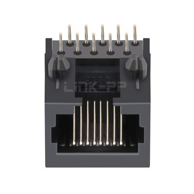 中国 LPJE180NNL LEDなし 1X1ポート RJ45 コンネクタ タブダウン 販売のため