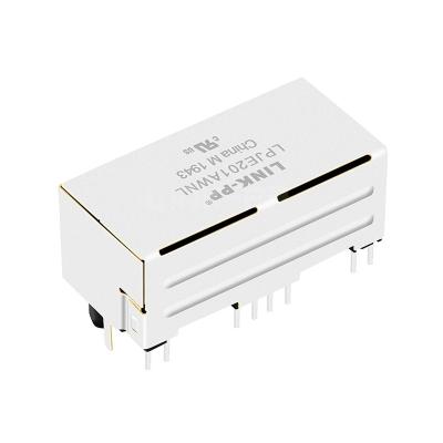 中国 LPJE201AWNL タブ UP グリーン/グリーン LED 1X2ポート RJ45 ジャック 販売のため