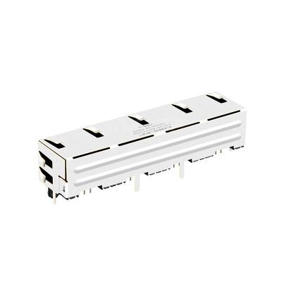 中国 LPJE401CNL タブアップ LED 1X4 ポート RJ45 ジャック 組み込み磁石なし 販売のため