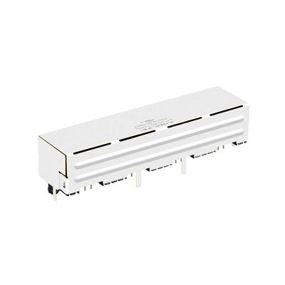 中国 LPJE401DNL タブアップ LED 1X4 ポート RJ45 コンネクタ 組み込み磁石なし 販売のため