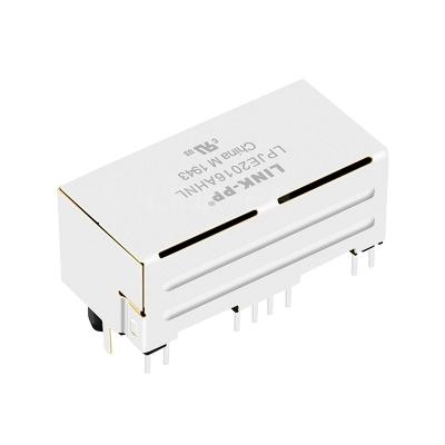 中国 LPJE2016AHNL タブ UP 緑/黄色 LED サイド エントリー PCB 1X2 ポート RJ45 ジャック 販売のため