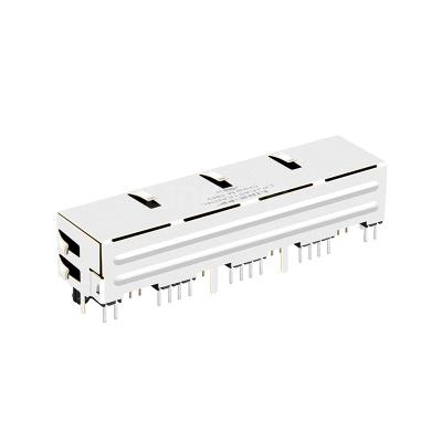 Cina LPJE4016AHNL Tab Up Verde/Giallo LED 1X4 Port RJ45 Jack modulari senza magneti integrati in vendita