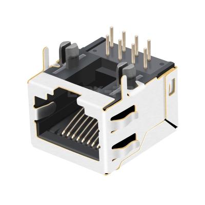 Cina LPJEF180-5CNL Side Entry Pcb Connector senza LED RJ45 Panel Mount Jack senza magneti integrati in vendita