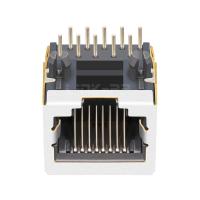 China LPJEF910DNL Without Led Side Entry Pcb Panel Mount RJ45 Jack Without Integrated Magnetics for sale