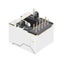 China LPJEF910DNL Without Led Side Entry Pcb Panel Mount RJ45 Jack Without Integrated Magnetics for sale