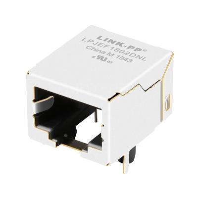 Cina LPJEF1802DNL Tab Down senza ingresso laterale a led Pcb Panel Mount RJ45 Jack senza magneti integrati in vendita