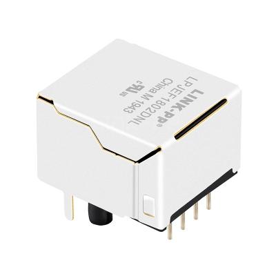 Cina LPJEF1802DNL Tab Down senza ingresso laterale a led Pcb Panel Mount RJ45 Jack senza magneti integrati in vendita
