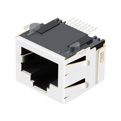 Cina LPJES101XCNL Tab Up senza LED 1X1 Port SMT RJ45 Jack senza magneti integrati in vendita