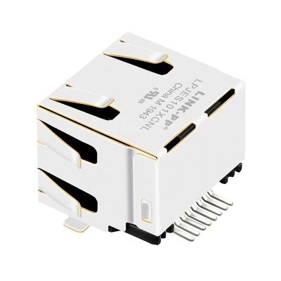 Cina LPJES101XCNL Tab Up senza LED 1X1 Port SMT RJ45 Jack senza magneti integrati in vendita