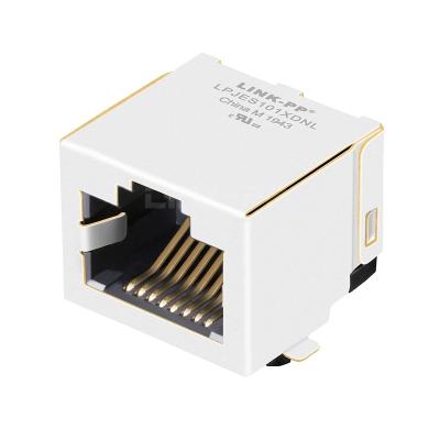 Cina LPJES101XDNL Side Entry Pcb 1X1 Port RJ45 Modular Jack Tab Up senza LED senza magneti integrati in vendita