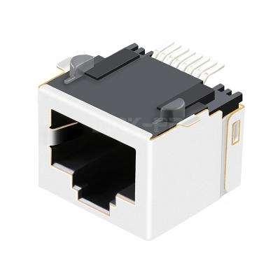 China LPJES101XDNL Entrada lateral Pcb 1X1 Port RJ45 Modular Jack Tab Up Sem Led Sem Magnéticos Integrados à venda