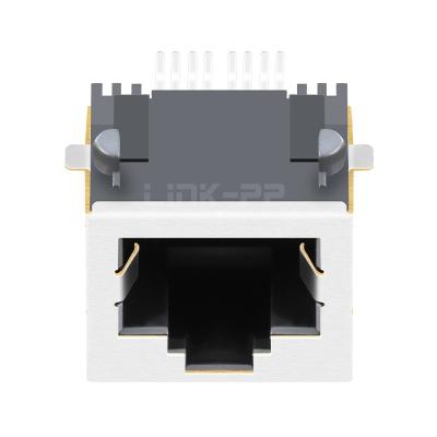 China LPJES101XDNL Entrada lateral Pcb 1X1 Port RJ45 Modular Jack Tab Up Sem Led Sem Magnéticos Integrados à venda