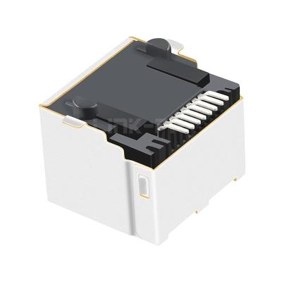China LPJES101XDNL Entrada lateral Pcb 1X1 Port RJ45 Modular Jack Tab Up Sem Led Sem Magnéticos Integrados à venda