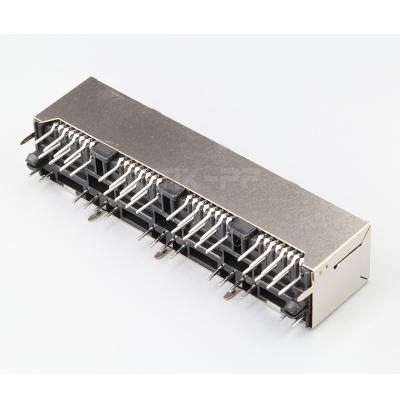Cina LPJEF5240DNL senza LED 1X4 Port 8P8C Verticale RJ45 Jack senza magneti integrati in vendita
