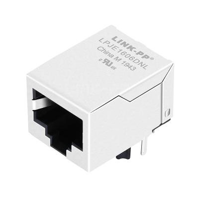 Cina LPJE1606DNL Tab Down senza LED 1X1 Port RJ45 Jack modulare senza magneti integrati in vendita